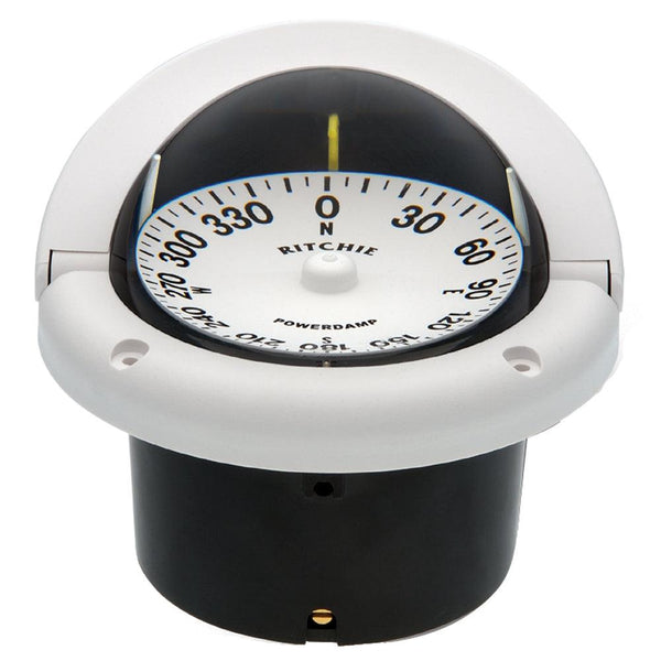 Ritchie HF742W Helmsman Compass Flush Mount White HF742W – TRAPSKI