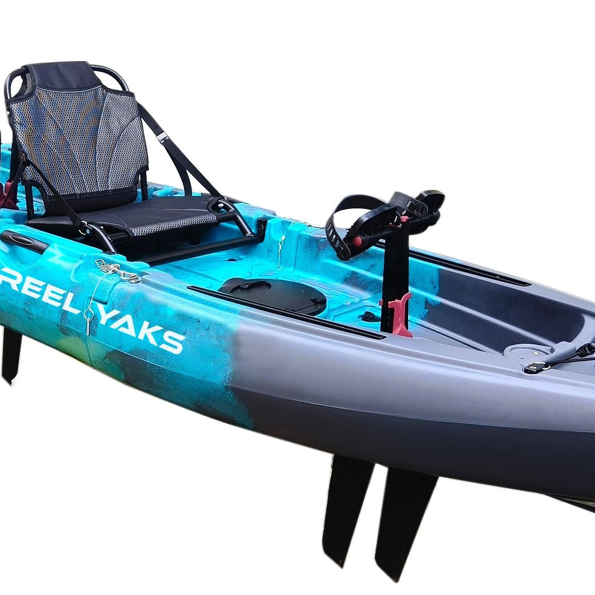 14ft Raptor Tandem or Solo Modular Raptor Fin or Prop Drive Pedal Fish ...