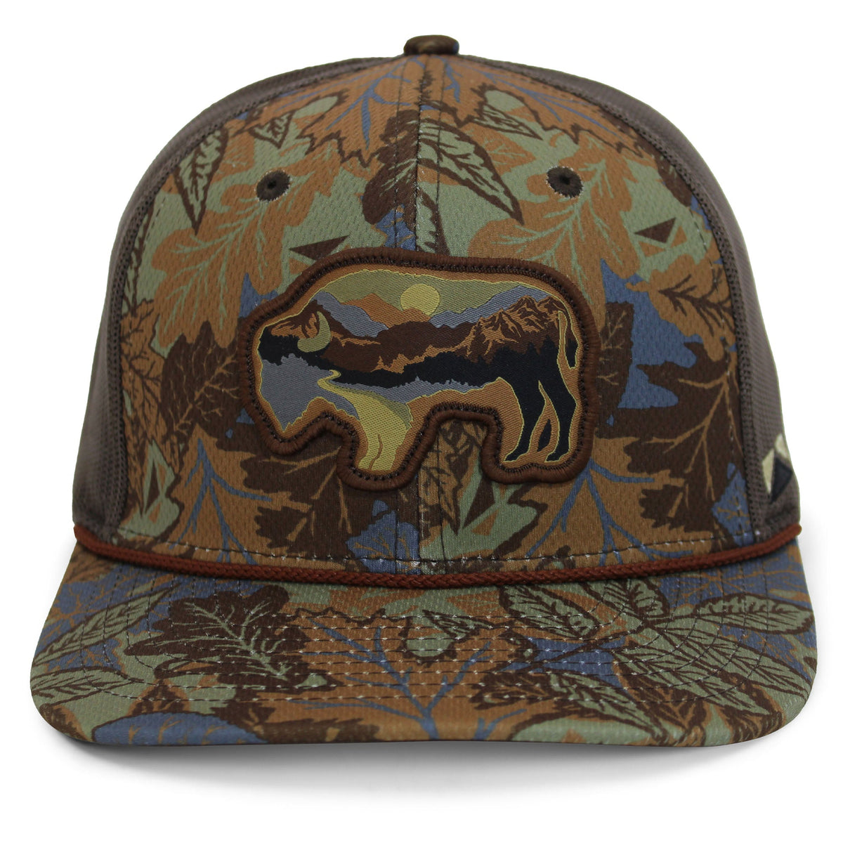 Sunset Bison Buffalo Meshback Rope Cap – TRAPSKI