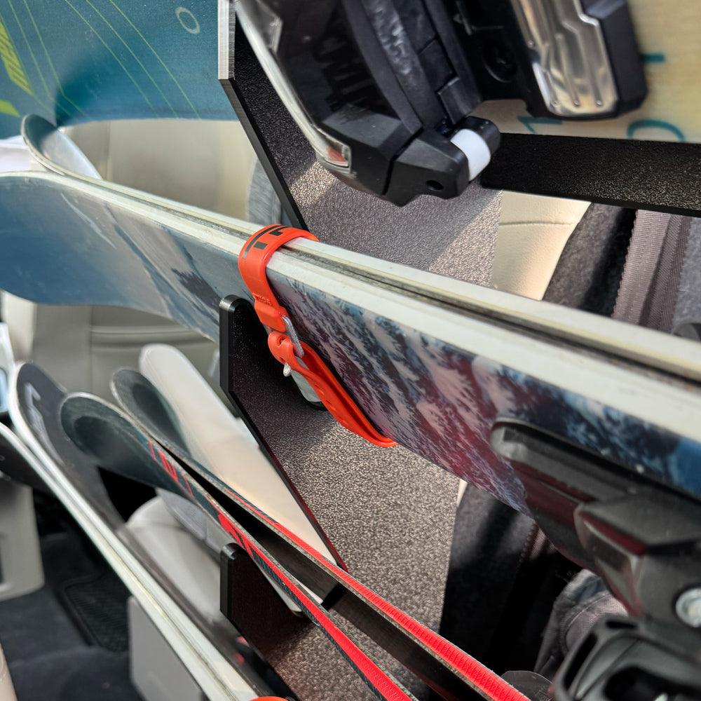 The TRAPSKI Tower with Security Strap | Internal Ski Mobile Rack | SUV